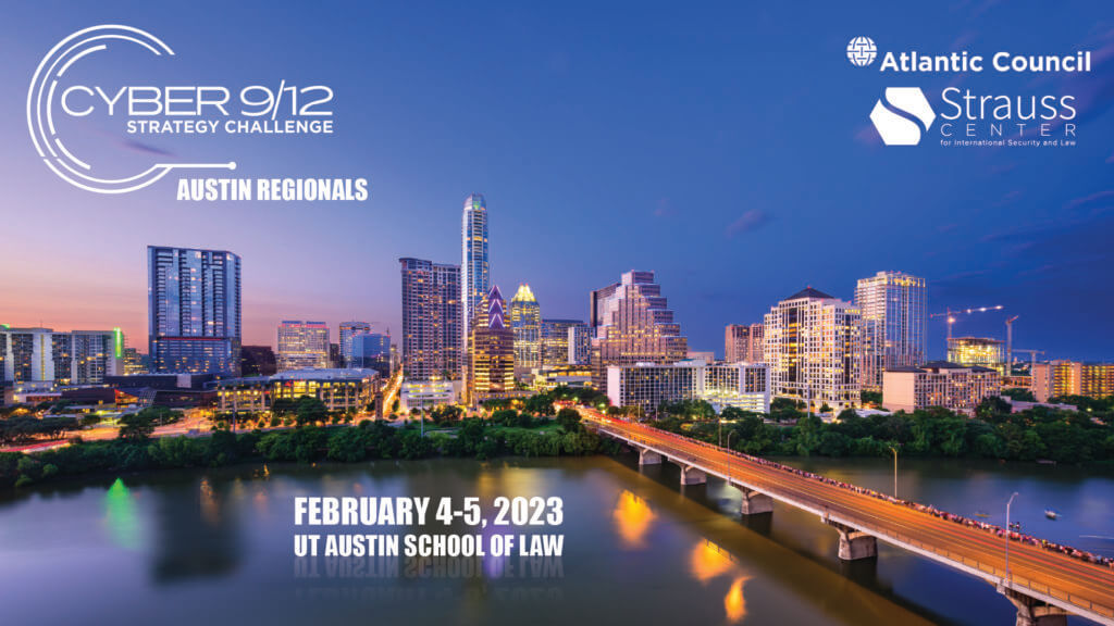 2023 Cyber 9/12 Strategy Challenge - The Strauss Center