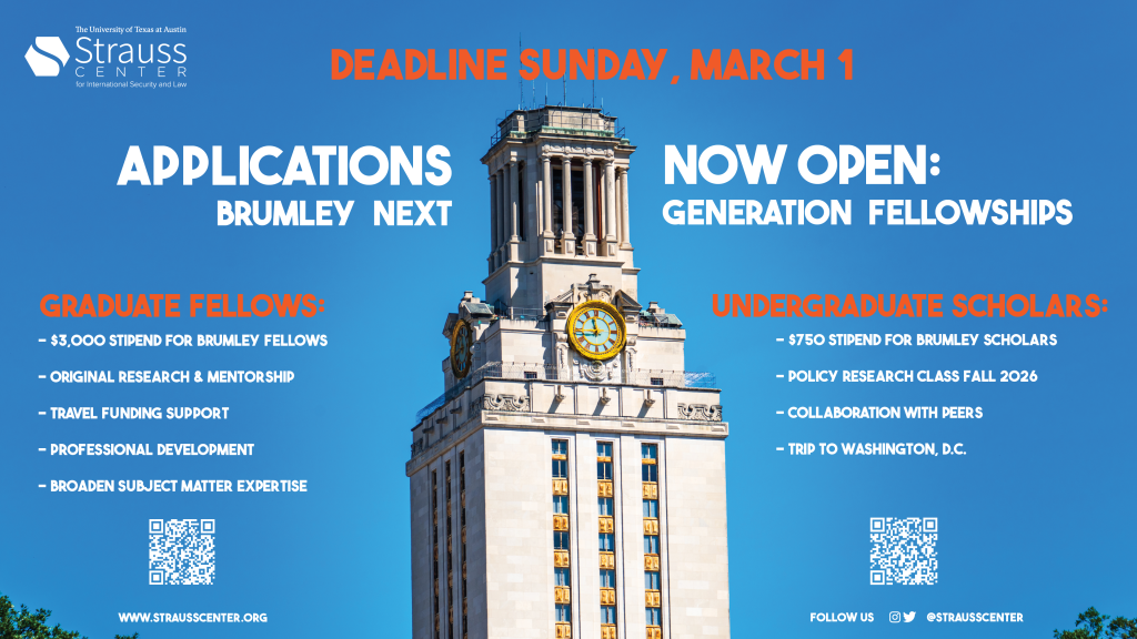 Applications Open Now: 2026-27 Brumley Next Generation Graduate Fellows ...