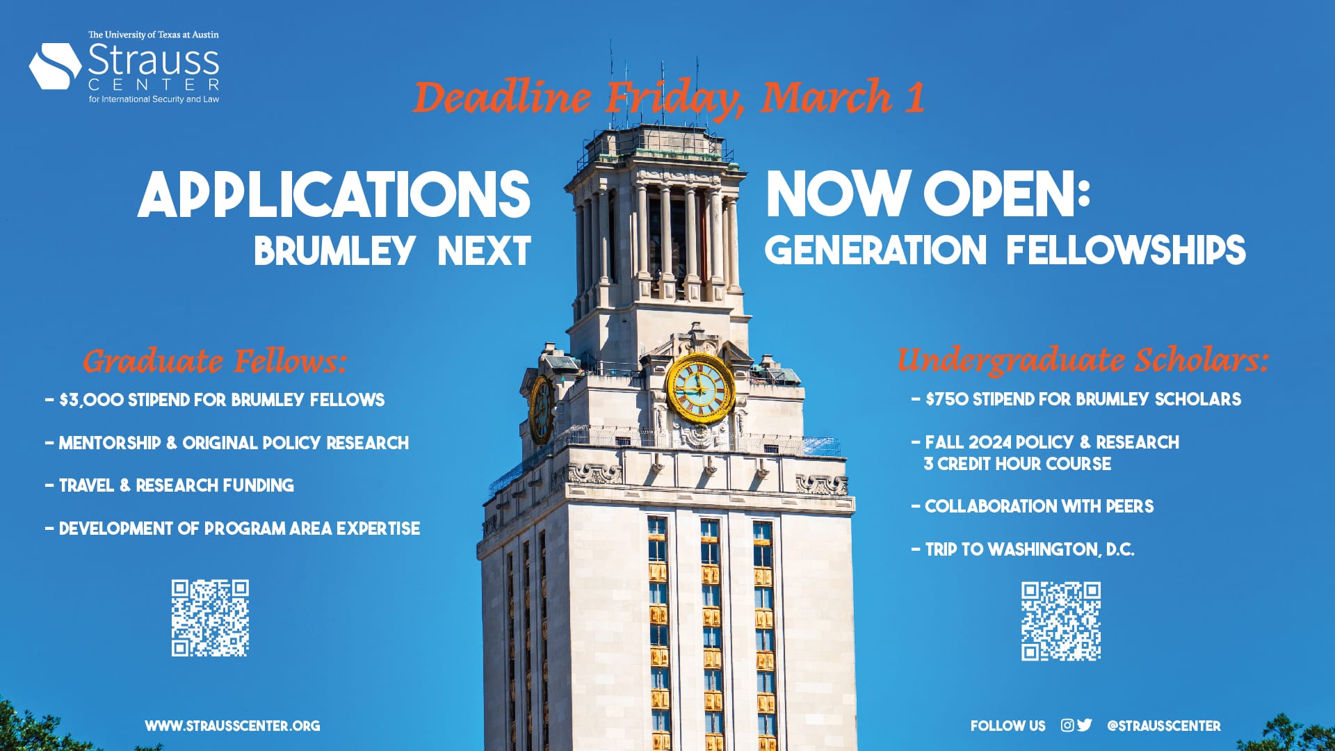 Call for Applications: 2024-25 Brumley Next Generation Graduate Fellows and Undergraduate ...